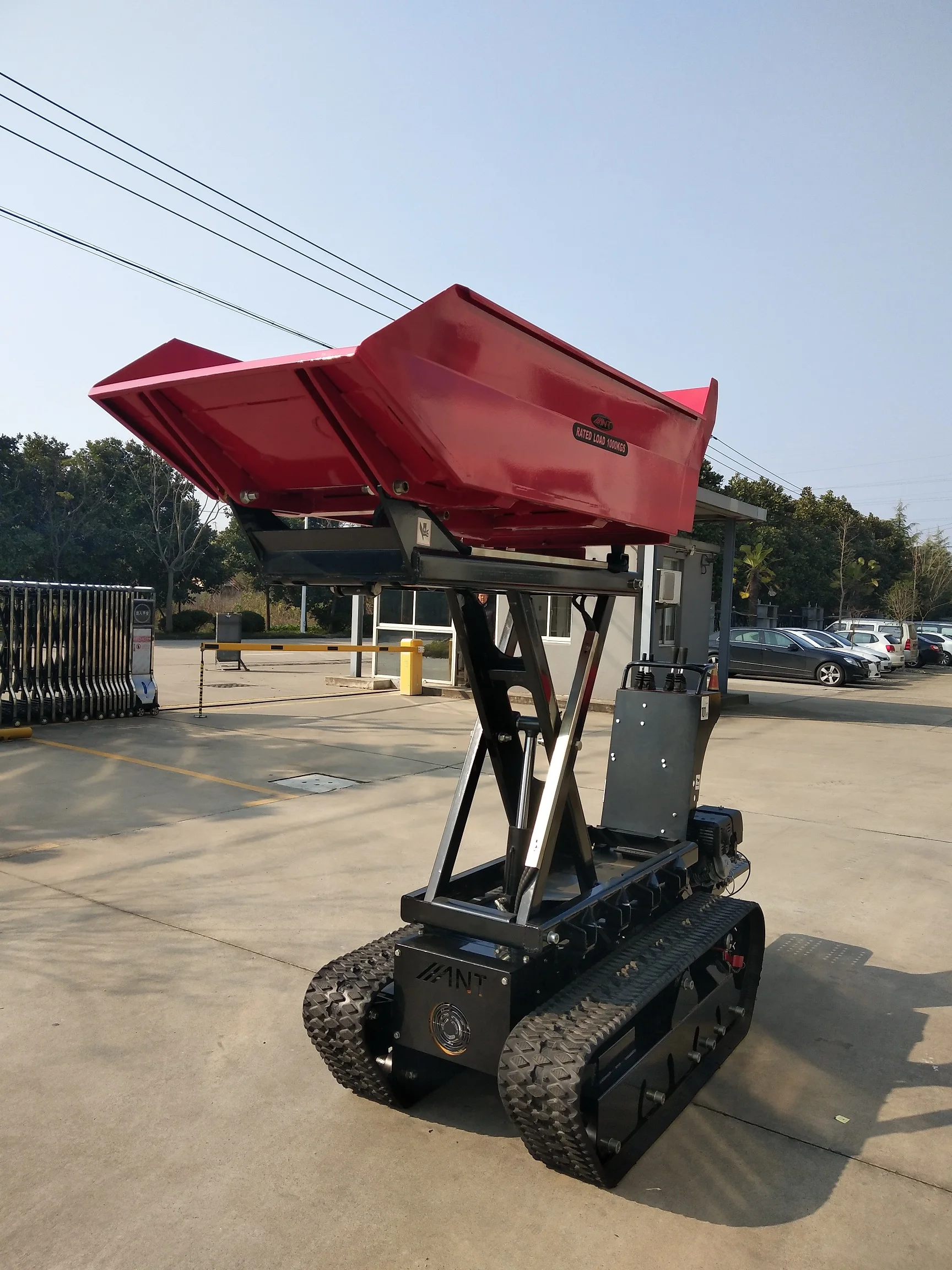 ANT Hydraulic Mini Dumper Garden Loader BY1000ML Self Load Dumper High ...