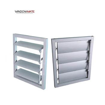 Aluminum Motorized Sun Louver Window Shutter Remote Control Customized ...