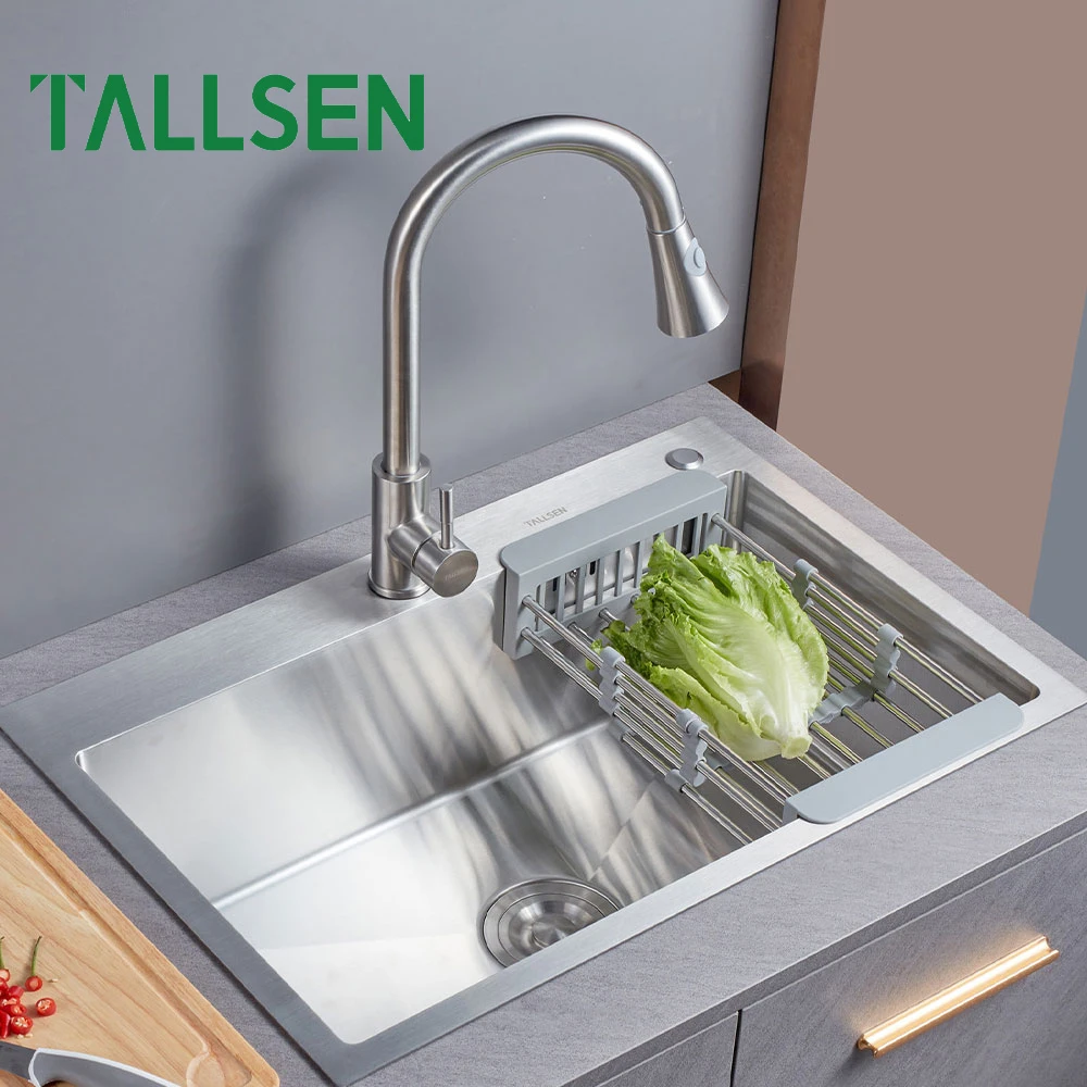 Modern Sus304 Stainless Steel Undermount Single Bowl Handmade Kitchen ...