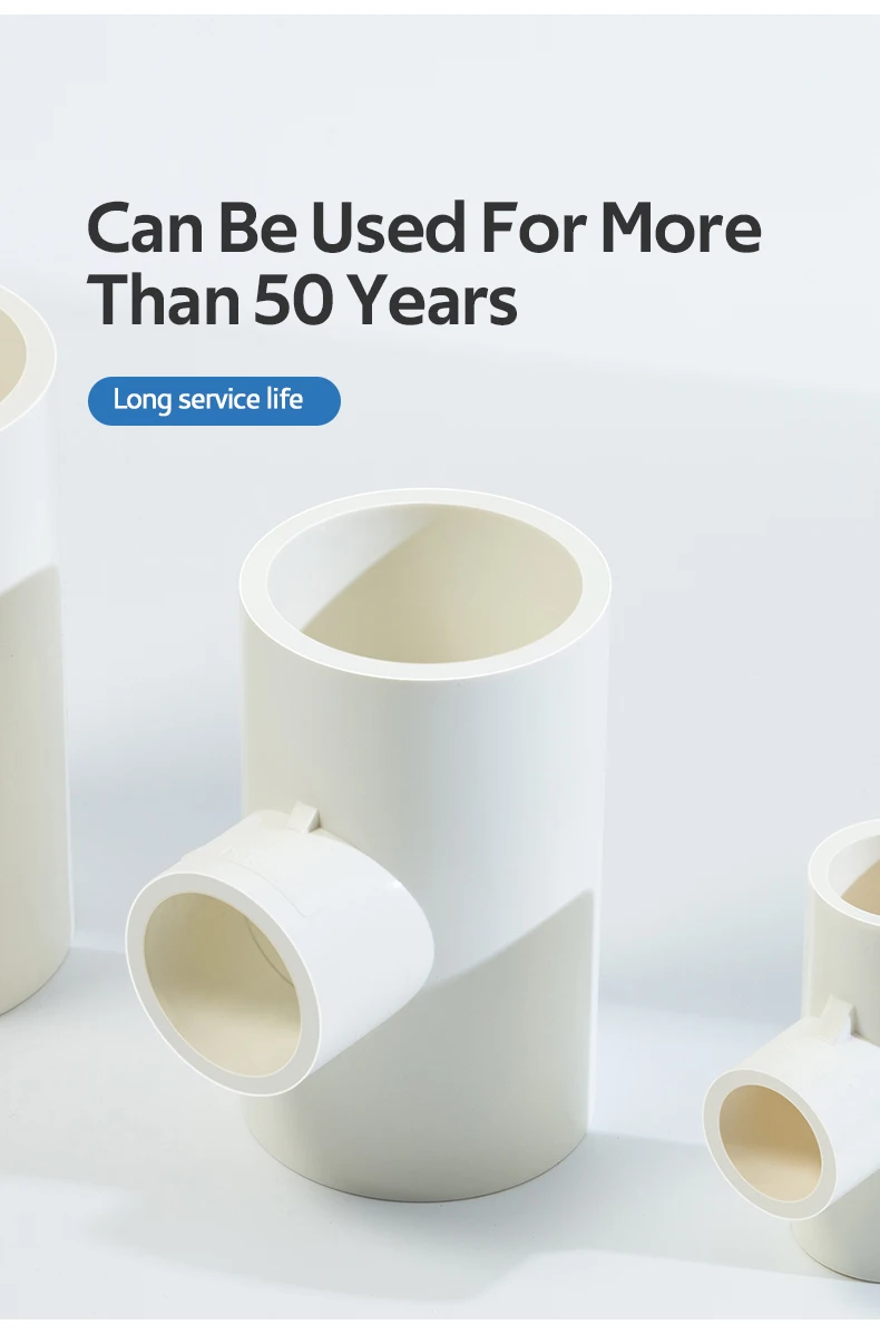 HS Customized Tube 3 Ways Connector Pipe Fittings PVC Reducing Tee for ...