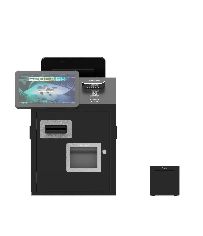 Cash Handling Machine Built-in Software Notes Coins Processing Device ...