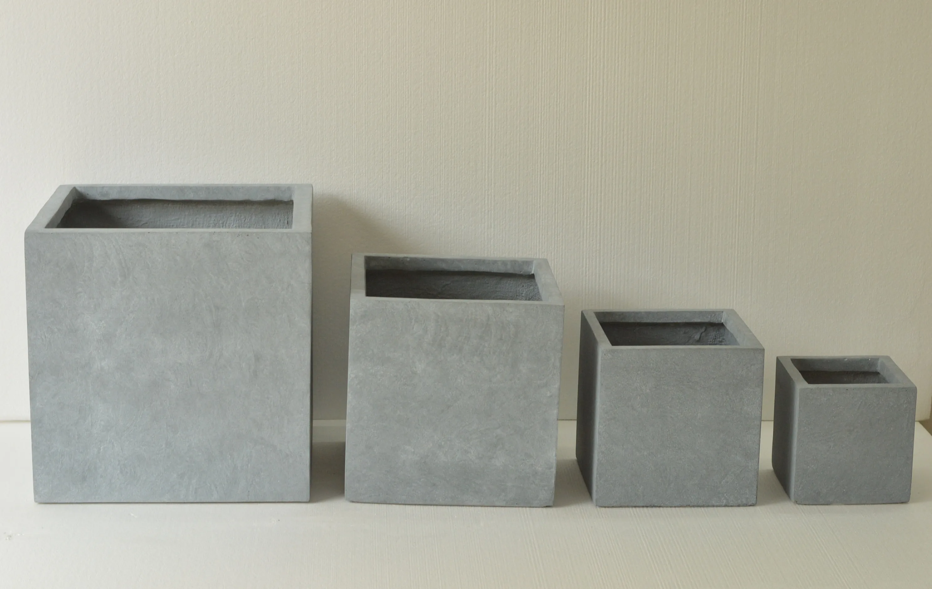 Outdoor Concrete Cement Planter Box Large Cube Planter Pots Modern ...
