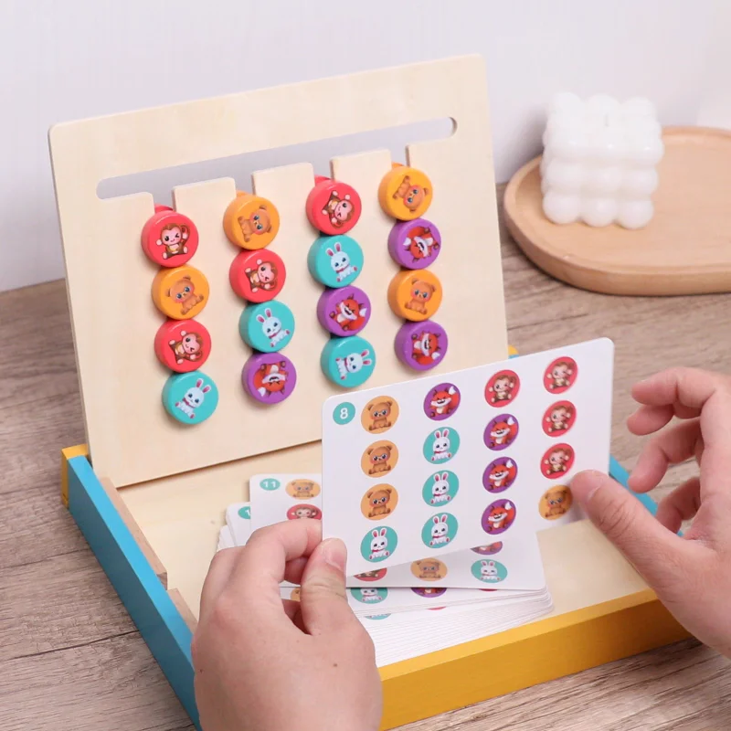 Montessori Early Education Shape Color Recognition Toy Wooden Shape ...