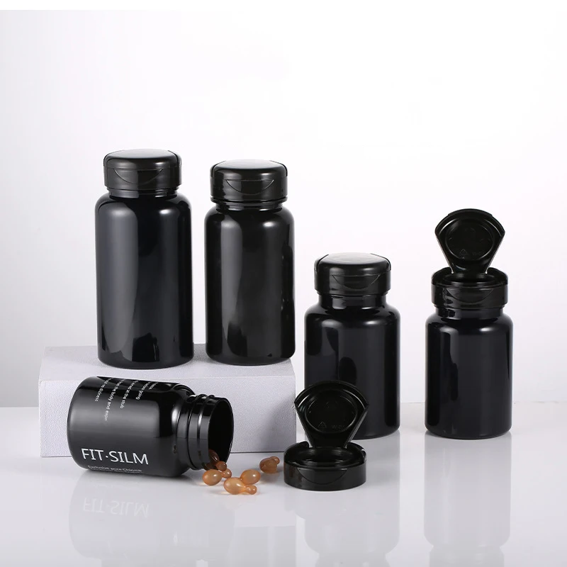 Frosted Vitamin Empty Plastic Pill Container Medicine Drug Vitamin ...