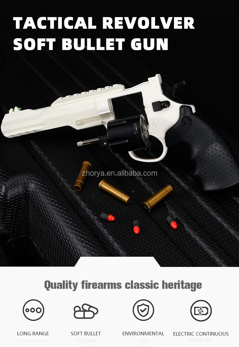 Zhorya Guns Shooting Outdoor Soft Bullet Shell Ejecting Professional ...