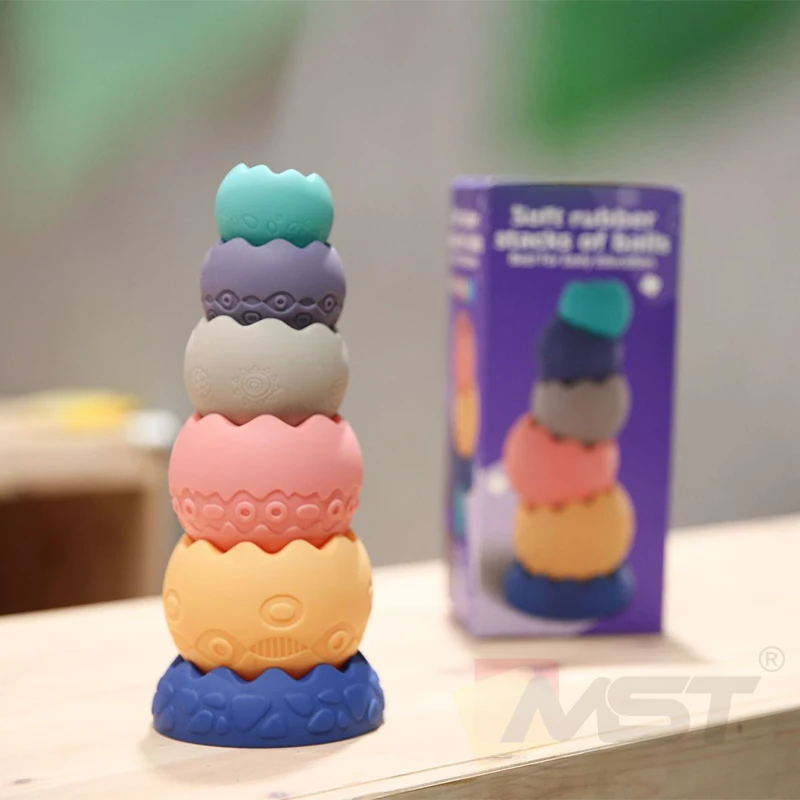 Montessori Baby Blocks - Sensory Stacking Toys for Toddlers