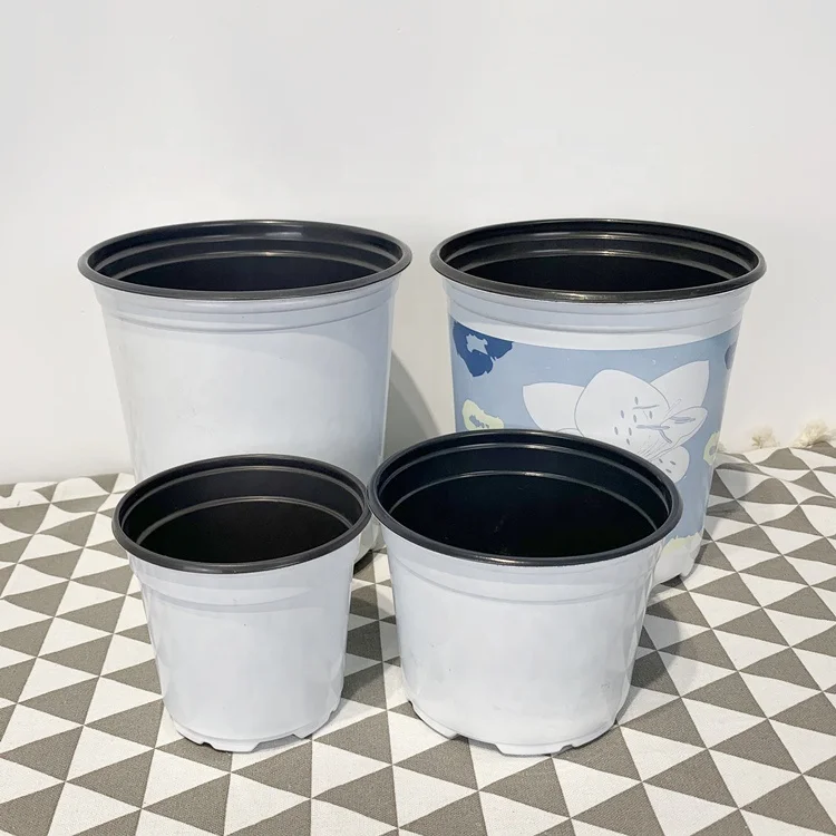 White Soft Plastic Pots - Perfect for Seedlings & Transplants