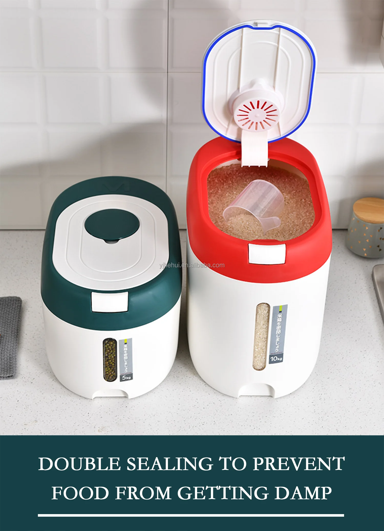 Wholesale 10KG Kitchen Plastic Storage Container - Insect-Proof & Airtight