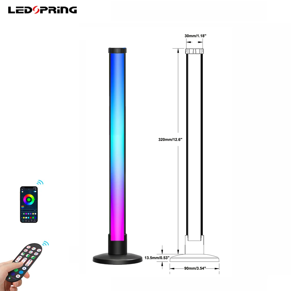 Indoor Home Decor Smart Lighting Desk Lamp Remote Control Gaming Room ...