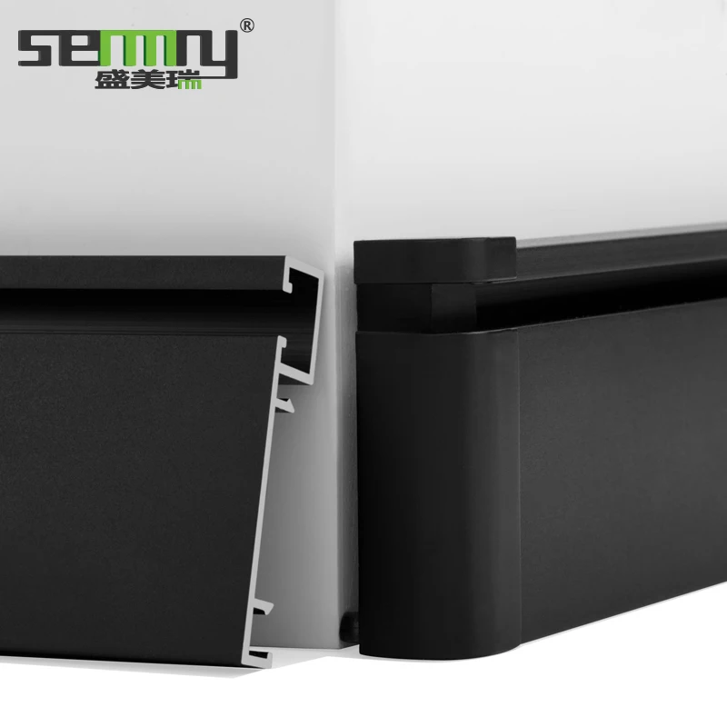 Aluminum Skirting Baseboard With LED Slot in Stock Baseboard Factory ...