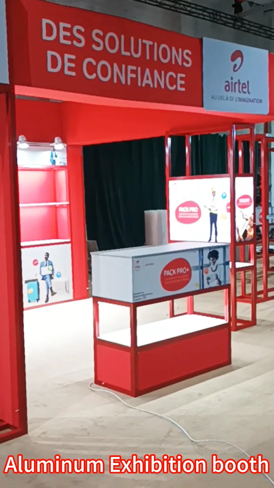 Modular Tradeshow Display Aluminium Advertising Display Rack Stand ...