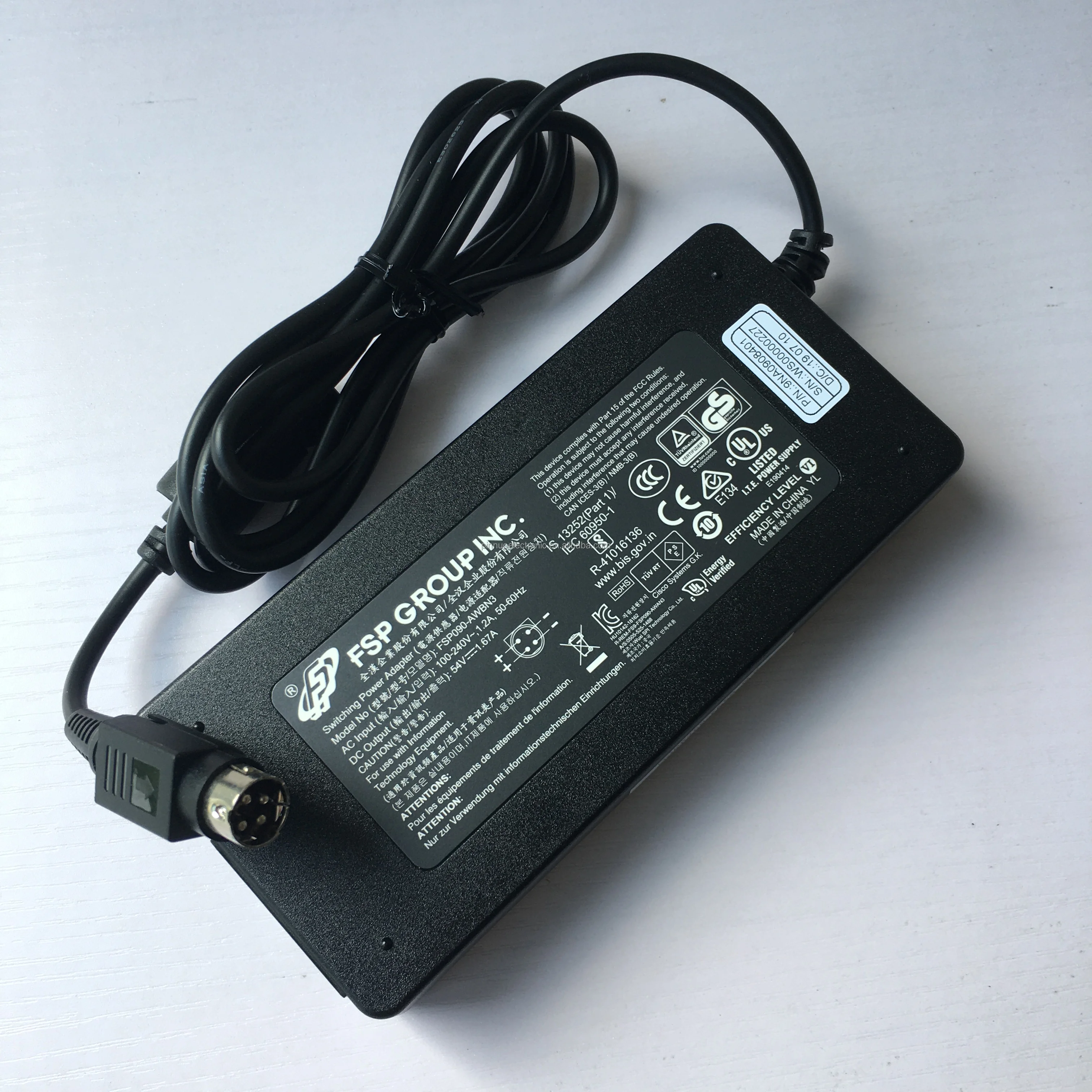 FSP090-AWBN3 Power Adapter - 90W, 54V, 1.67A Switching Supply