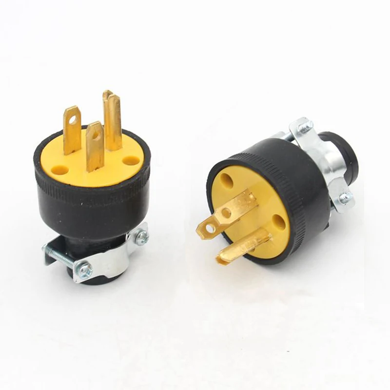 3 Pin Male Electrical Plug Heavy Duty Socket Male Plug 3 Prong Male ...