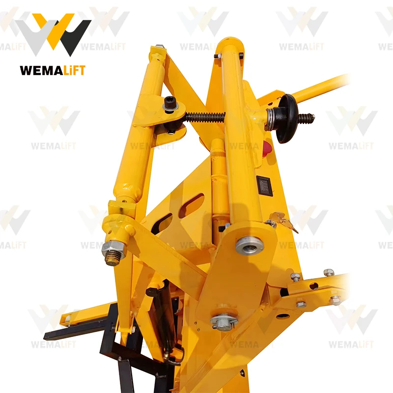 Curved Arm Semi-electric Pallet Stacker Crank Arm Pallet Truck Boom ...