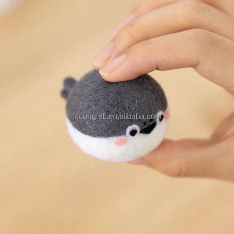 Cute DIY Wool Felt Doll Toy Poke Poke Lok Craft 3d Hand-Woven Animal ...