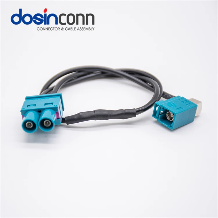 Fakra Z Double Dual Male Plug Rf Coaxial Cable Connector Rg174 Rg316 ...