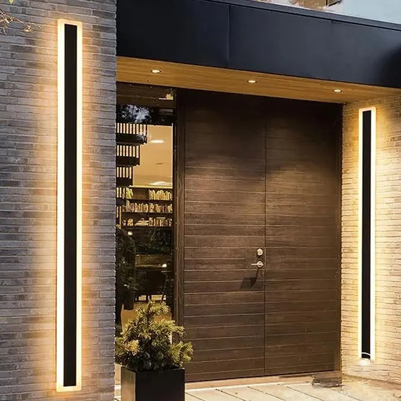 Waterproof Ip65 Outdoor Linear Led Wall Light Modern Long Wall Sconce ...