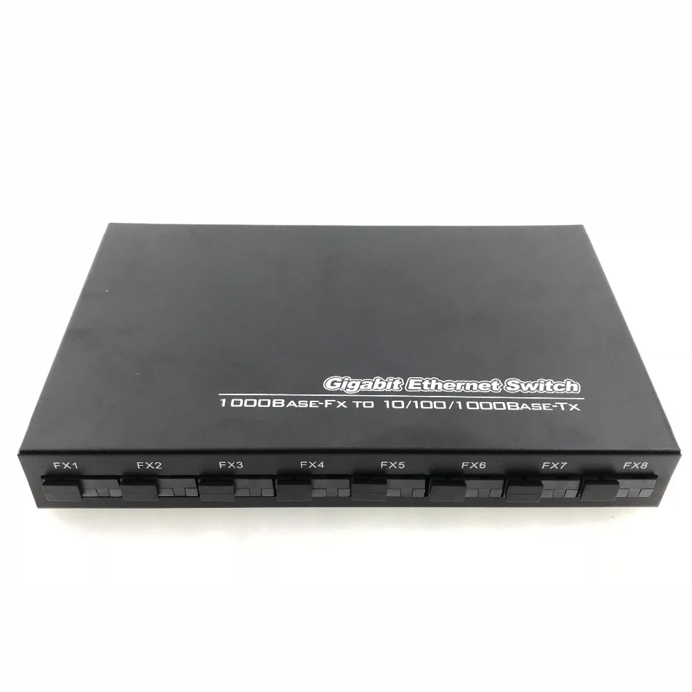 Fiber Optical Media Converter Switch 8g2e Gigabit Ethernet Transceiver ...