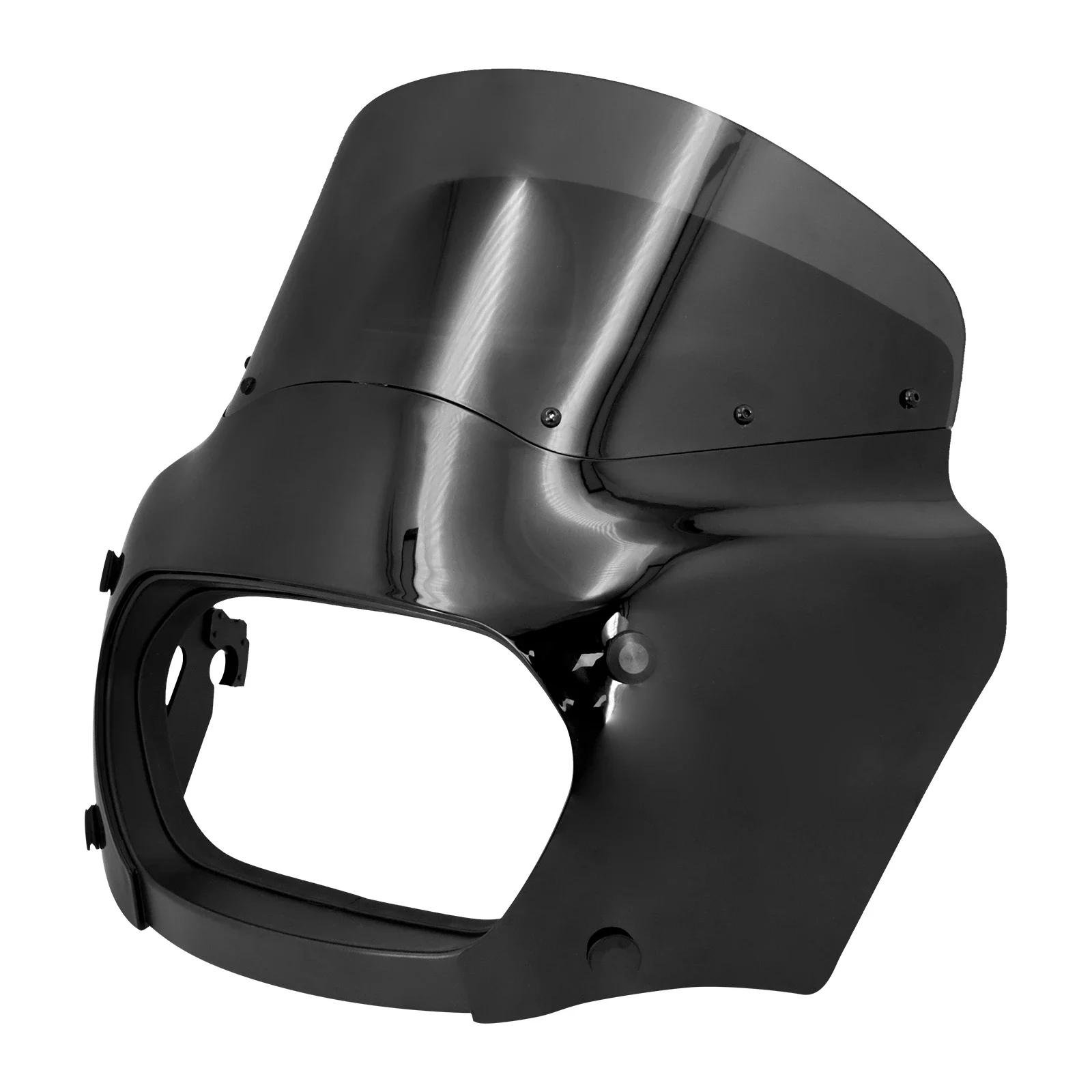 Motorcycle Abs Headlight Fairing Cover Headlamp Front Cowl Black For ...