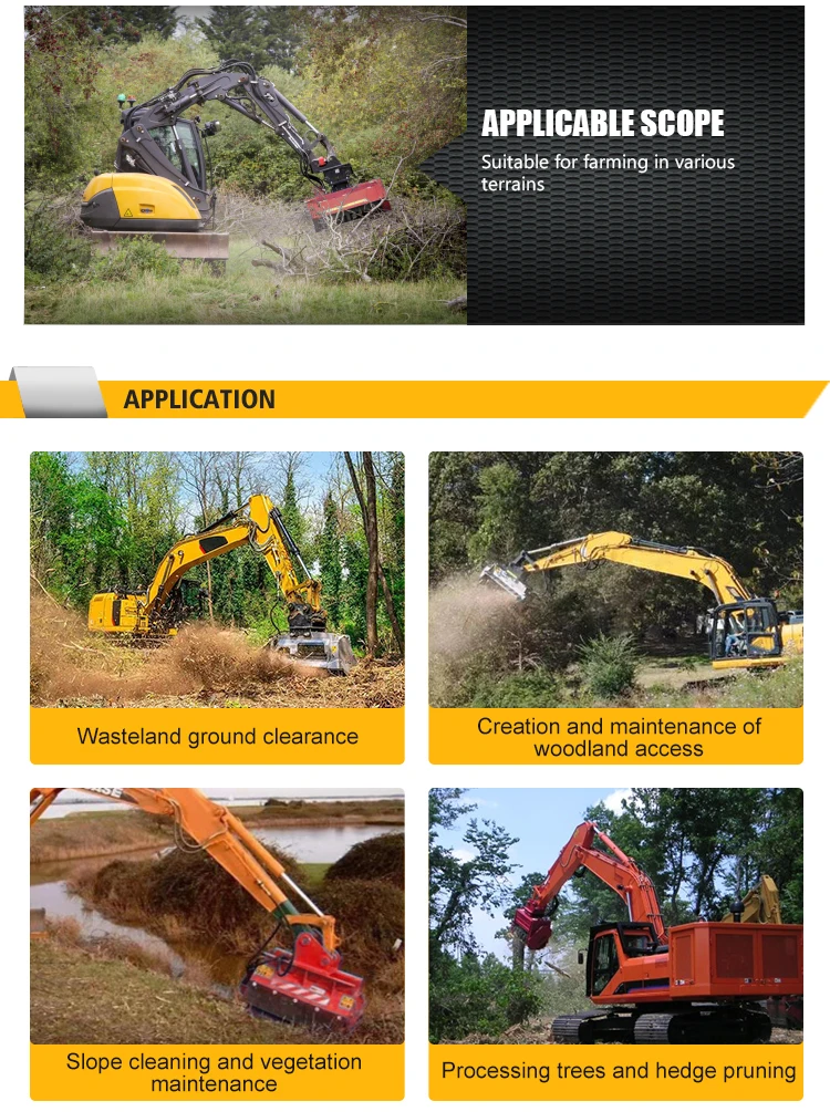 Mini Excavator Tree Mulcher - Efficient Forestry Tool