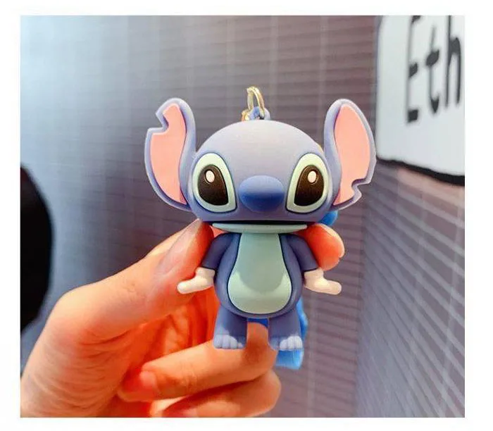 Promotional Gifts 3d Pvc Kawaii Cute Cartoon Character Keyring Key ...