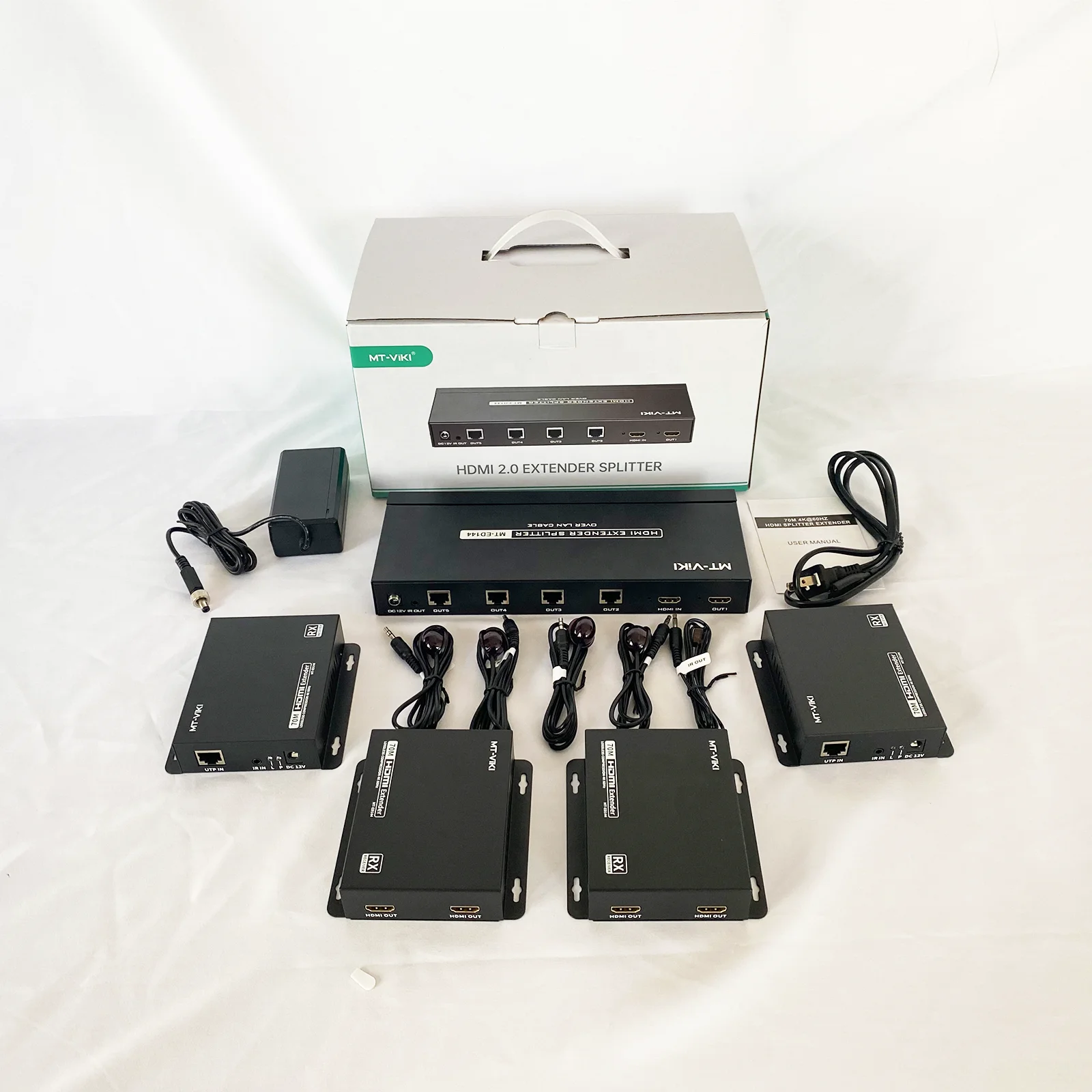 4k 60hz Hdmi Extender Splitter Over Ethernet 1x4,Mt-viki 1 In 4 Out ...