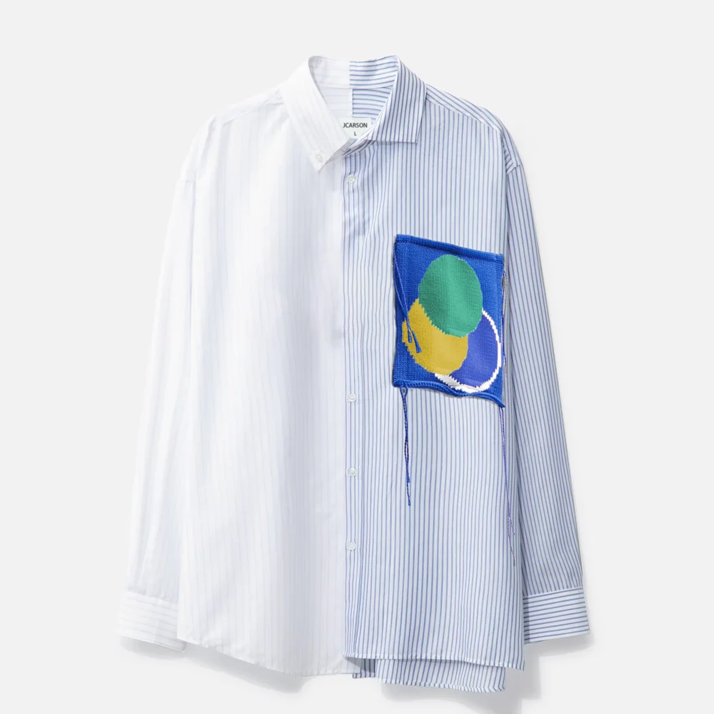 Alibaba.com: Men's 100% Cotton Panelled Casual Shirt with 3D Emboss ...