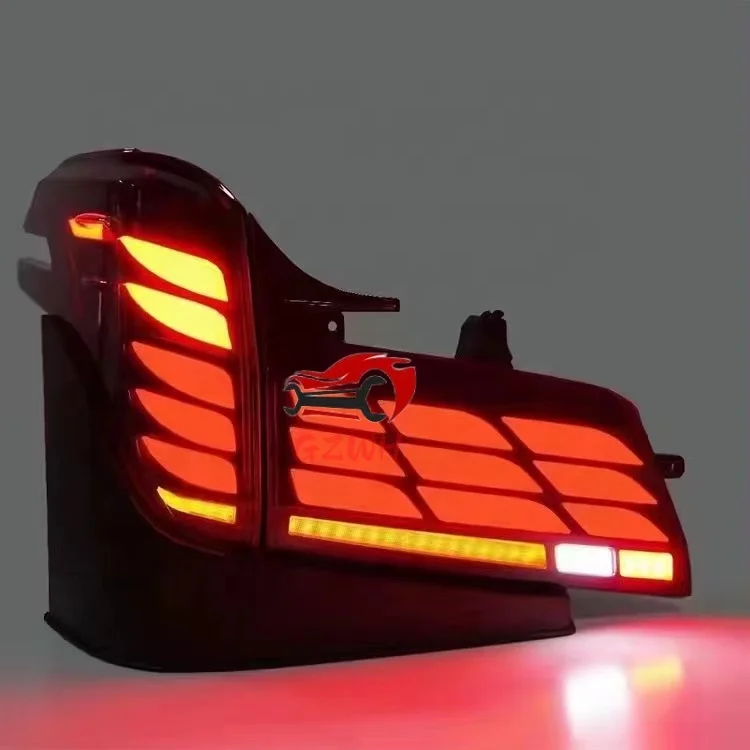 Car Accessories Abs Plastic Smoke Tail Lamp Led Rear Light For Alphard ...