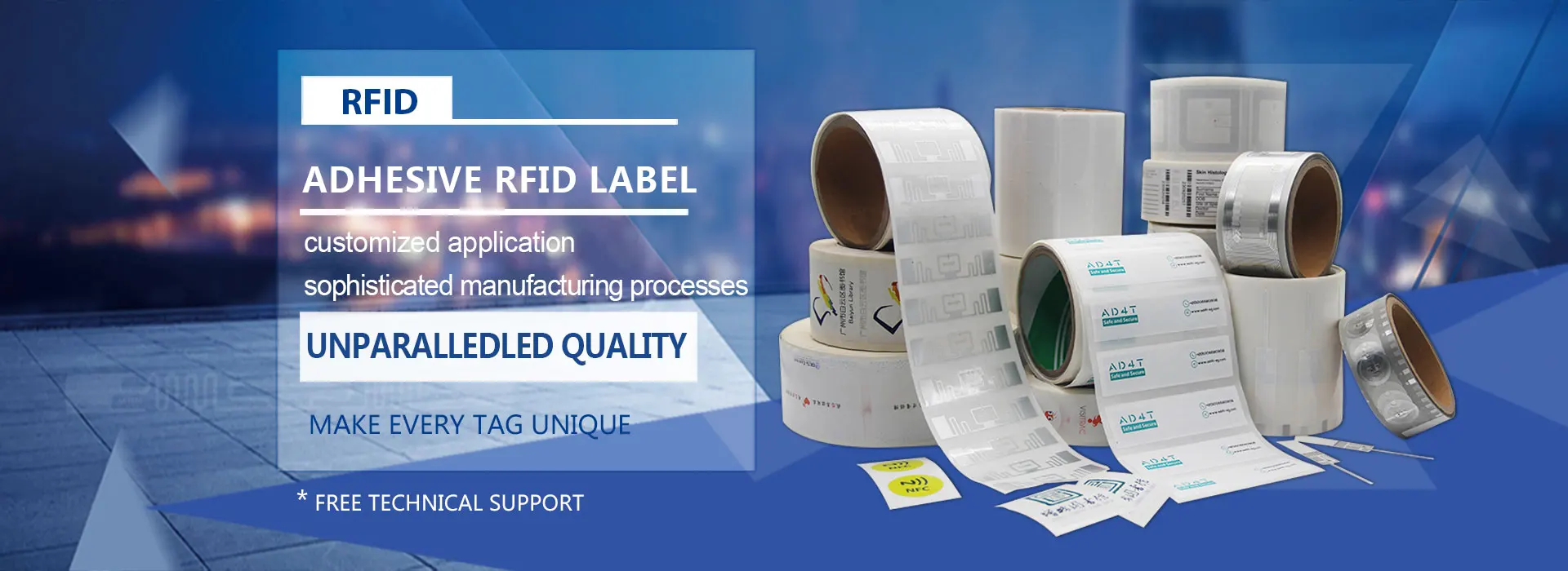 H47 Passive UHF RFID Label - Impinj M4QT/M4 Tag for Tracking