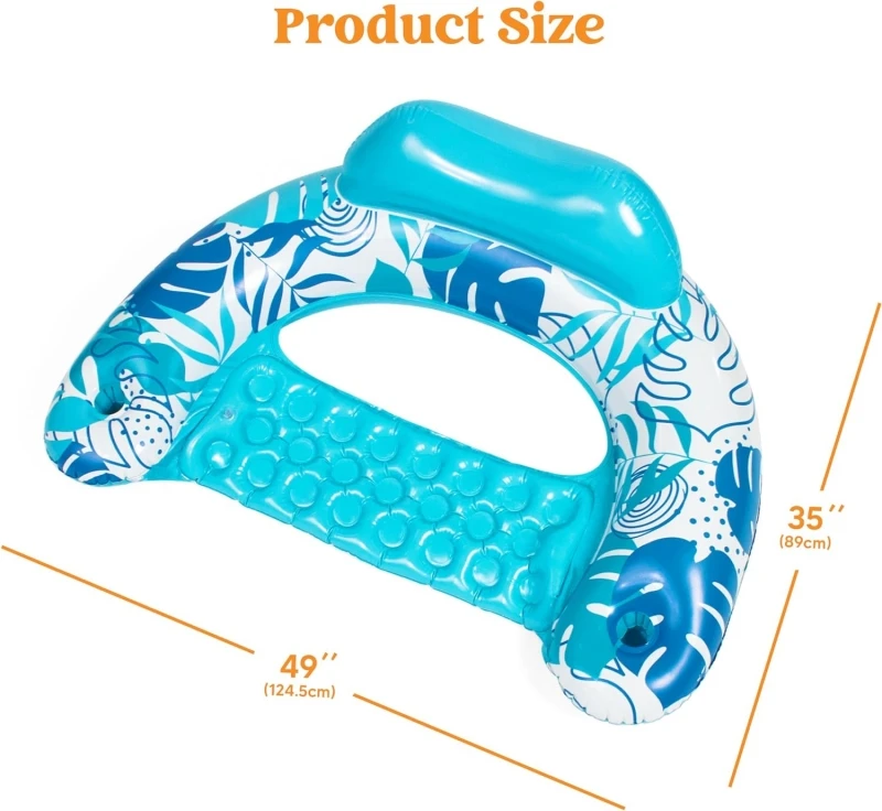 New Inflatable Pool Floats for Adults Swimming Relax, Blow up Pool ...