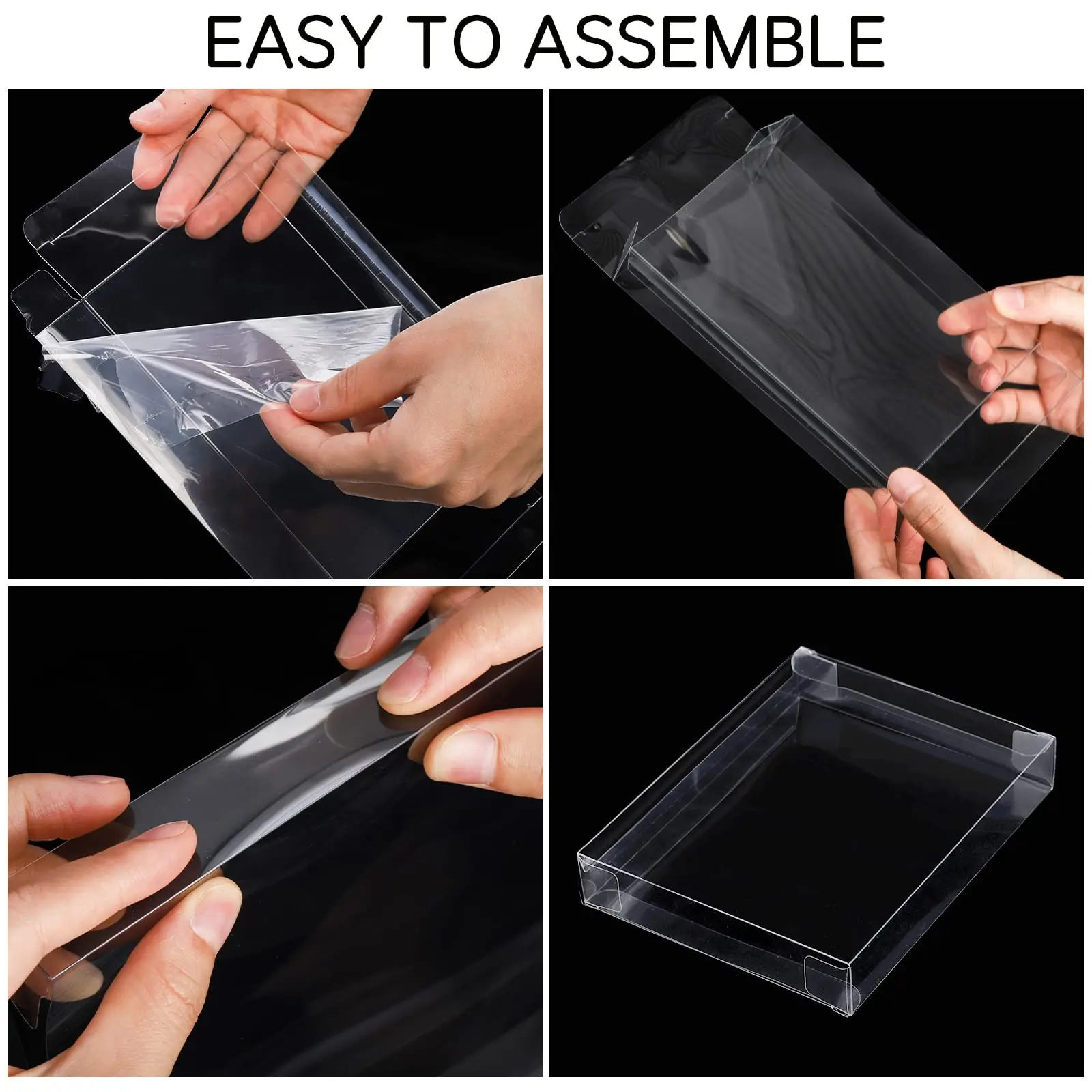 Custom Plastic Folding Packaging Storage Boxes Wholesale Clear Pvc Pet ...