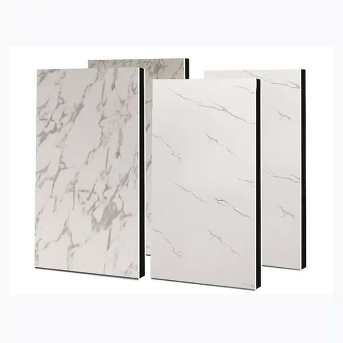 Alucobond Aluminum Siding Marbled Acm Cladding Board Composite Panel ...