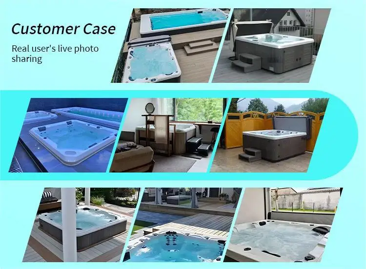Luxury Family 5 Person Whirlpool Spa Tubs Outdoor Spa Hot Tub
