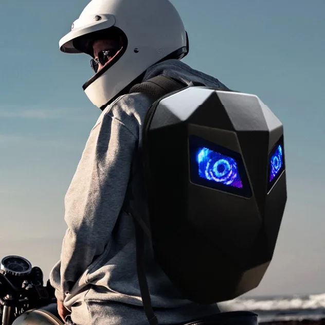 Waterproof Helmet Motorcycle Backpack Smart Outdoor Mochila Led Moto ...