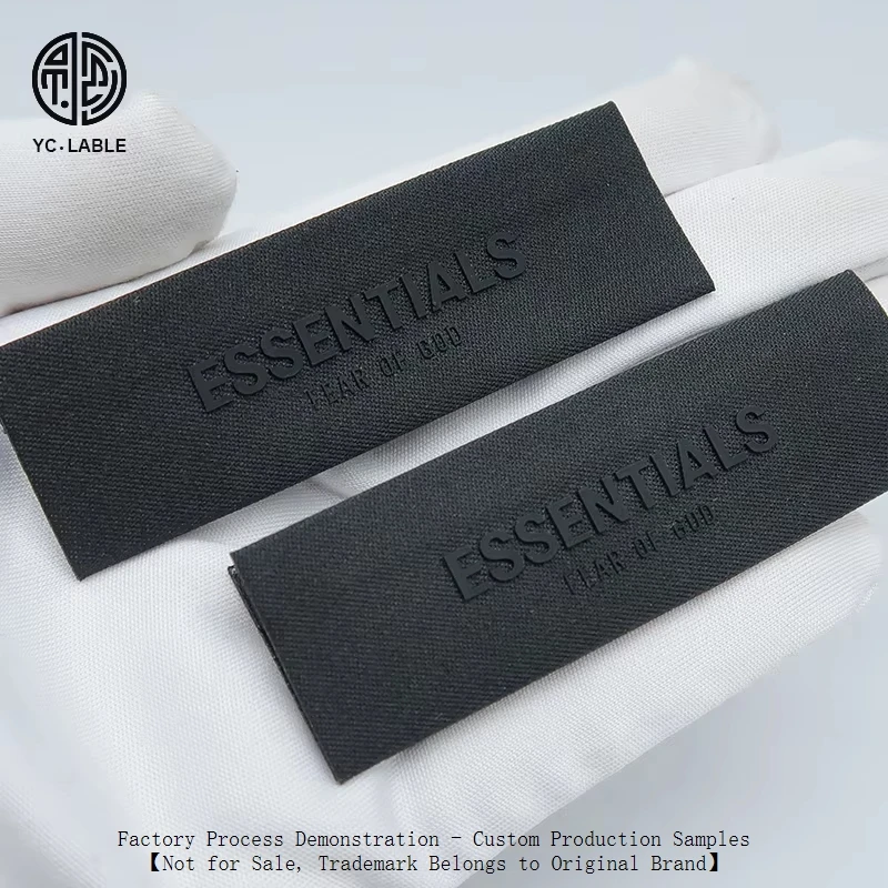 Custom Clothing Logo - 3D Embossed Silicone Rubber Labels