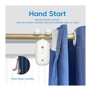 Smart Wifi Curtain Bot Control Remote Tuya Automatic Roman Rod /t/u ...