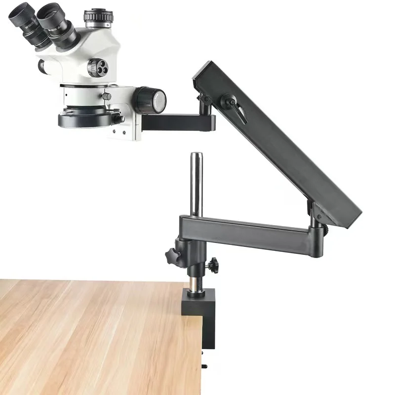 3.5X-200X Flexible Articulated Arm Industrial Lab Repair Microscope