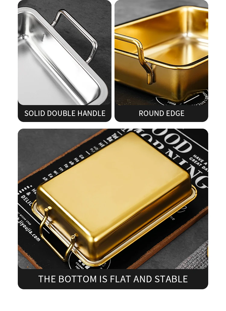 304 Stainless Steel Square Plate For Korean For Restaurant Home Oem ...