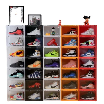 Clear Transparent Acrylic Sneaker Shoes Shoe Rack Racks Box Boxes Shef ...