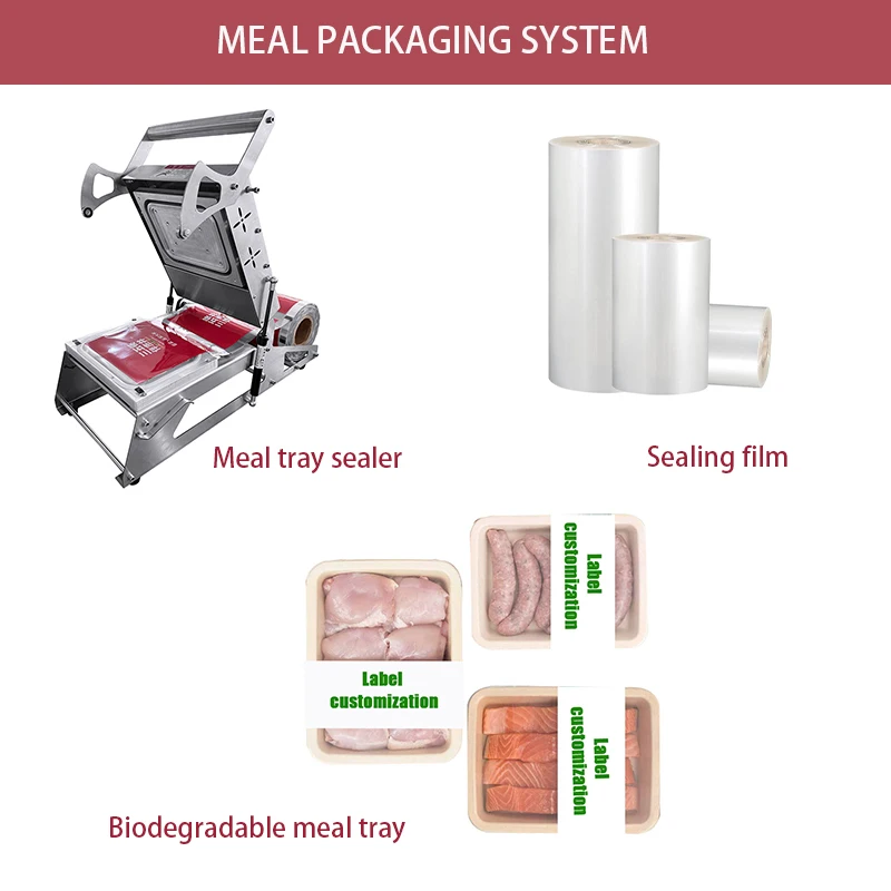 Custom Sealable Meal Pulp Lamination Film Tray - Biodegradable Food ...