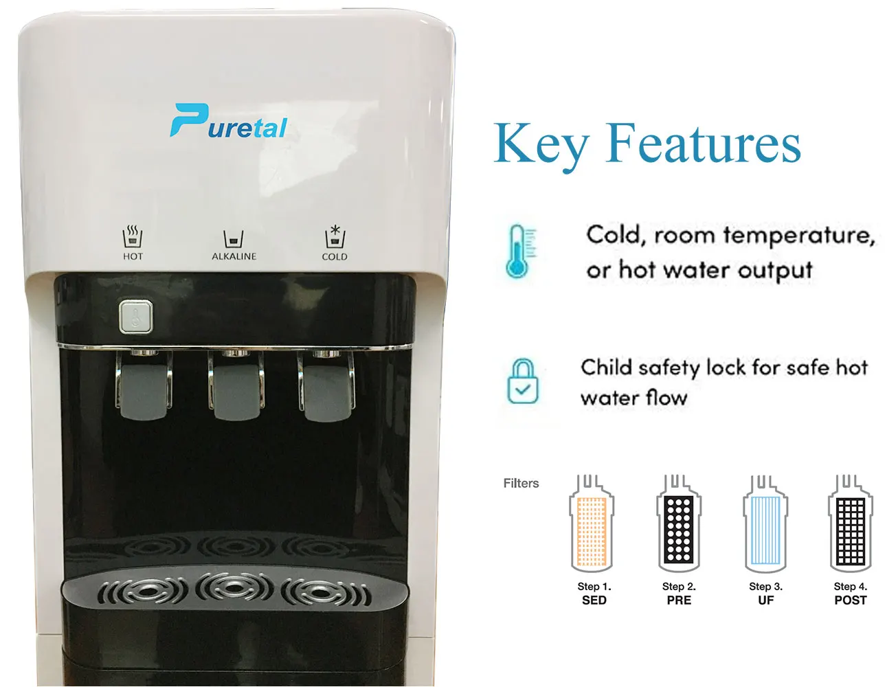 Mini Water UF System Portable Dispenser for Quick Hot& Cold & Normal ...