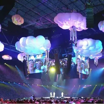 Led Party Interior Decoration Inflatable Ball,White Inflatable Cloud ...