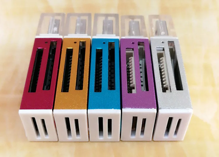 All In One Aluminium Multi Card Reader Usb 2.0 Adapter For T-flash M2 ...