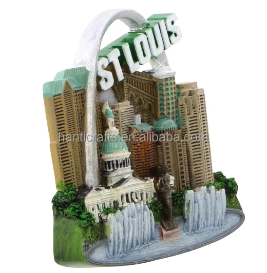 Resin 3d St. Louis Refrigerator Magnet Souvenir - Buy Resin St. Louis ...
