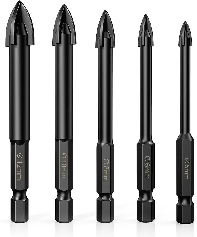 Carbide Spear Tip Ceramic Porcelain Tile Glass Drill Bit for Glass Tile ...