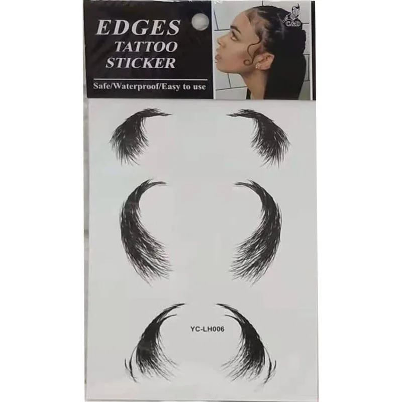 Hot Spot Hair Edges Head Stickers Bangs Stickers Hairline Baby Long ...