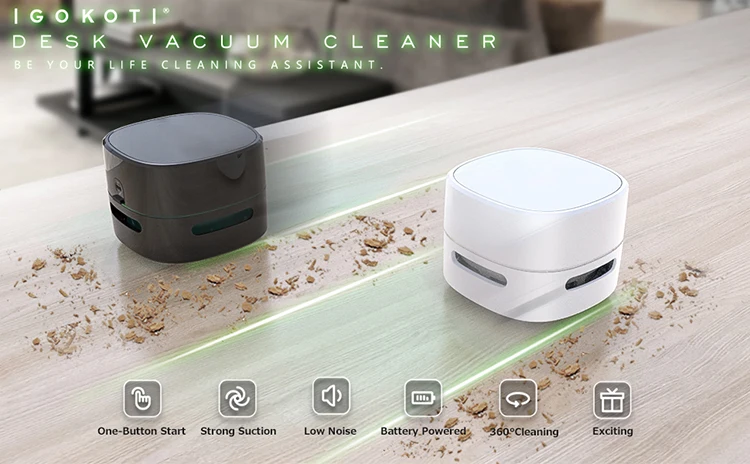 Home Office Table Sweeper Desktop Mini Vacuum Cleaner Office Desk Dust ...