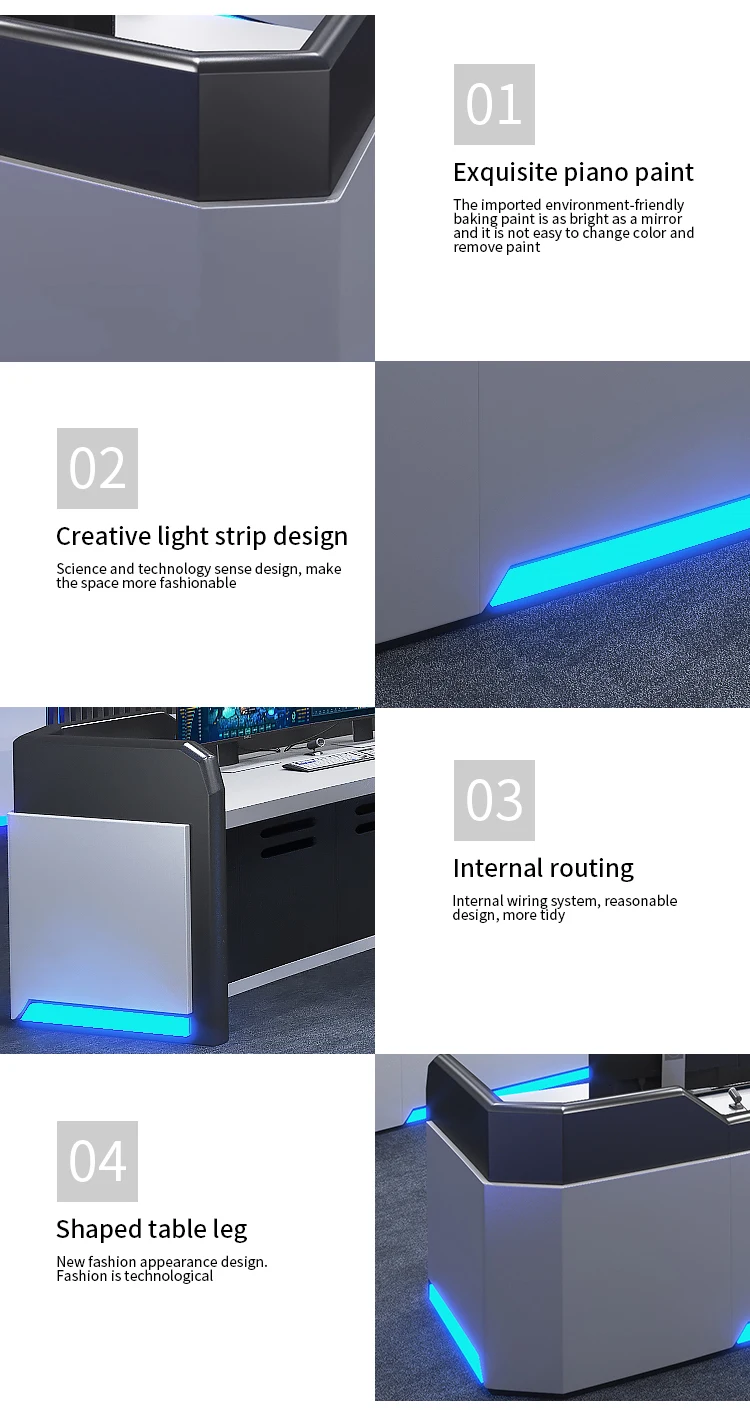 LED Command Center Monitoring Console Desk Operations Table Workstation ...