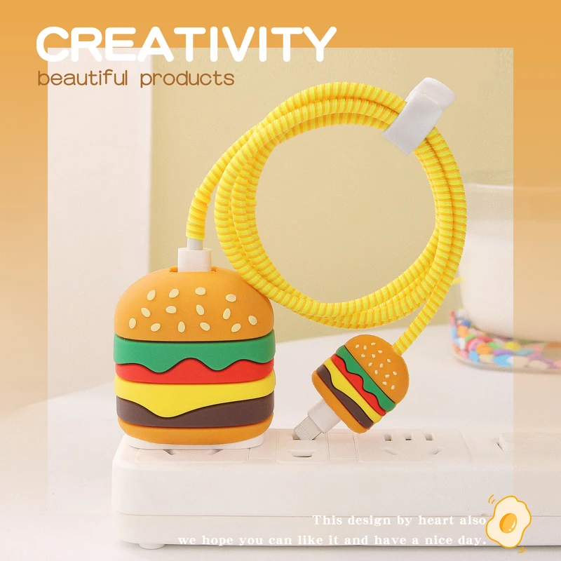 Iphone 18W 20W Charging Cable Protectors - Cute & Eco-friendly