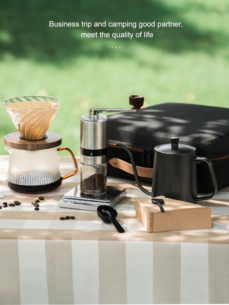 New 2024 Coffee Kit Accessories Camping Outdoor Handbag Drip Pour Over ...